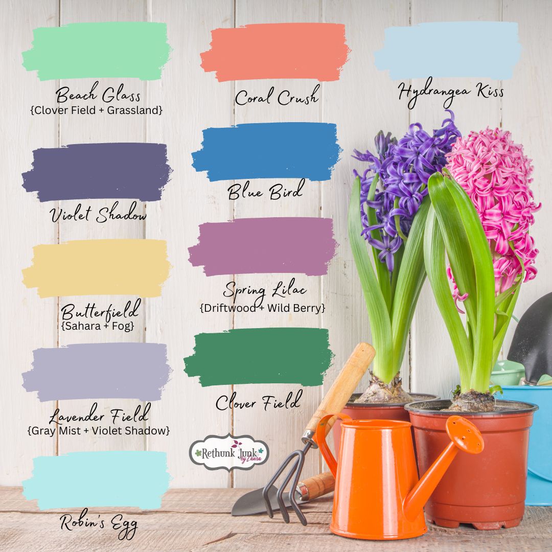 Spring Colors Furniture and Cabinet Paint by Rethunk Junk – Rethunk ...