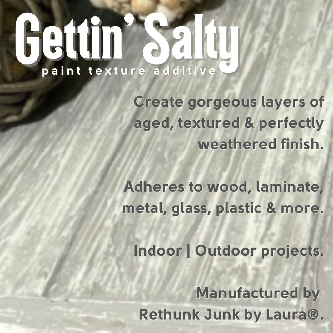 Gettin' Salty Paint Texture Additive Furniture Art Rethunk Junk ...