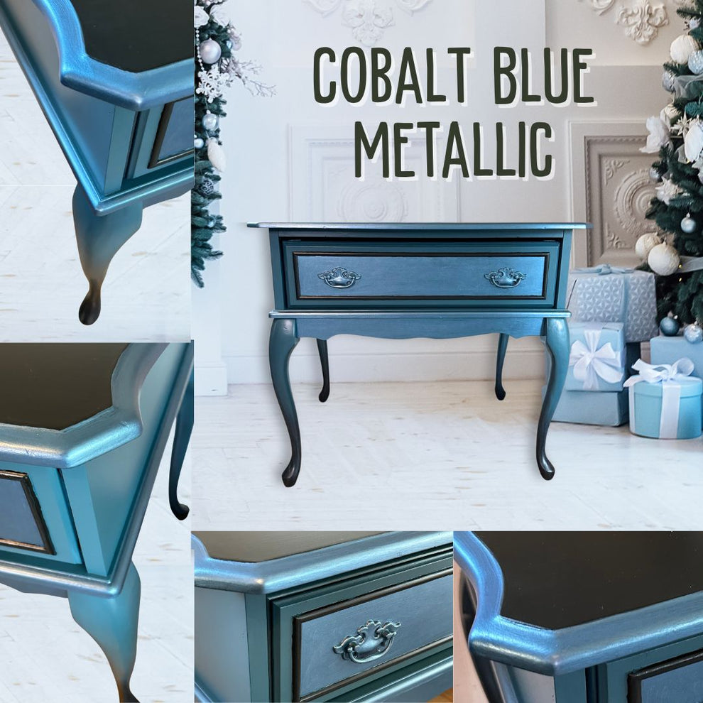 Resin Metals Cobalt Blue Decorative Furniture Paint – Rethunk Junk Paint Co