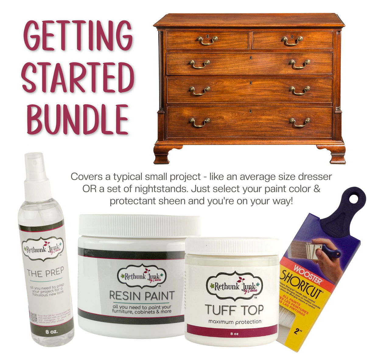 Getting Started Bundle | Beginner DIY Furniture Paint Kit – Rethunk ...