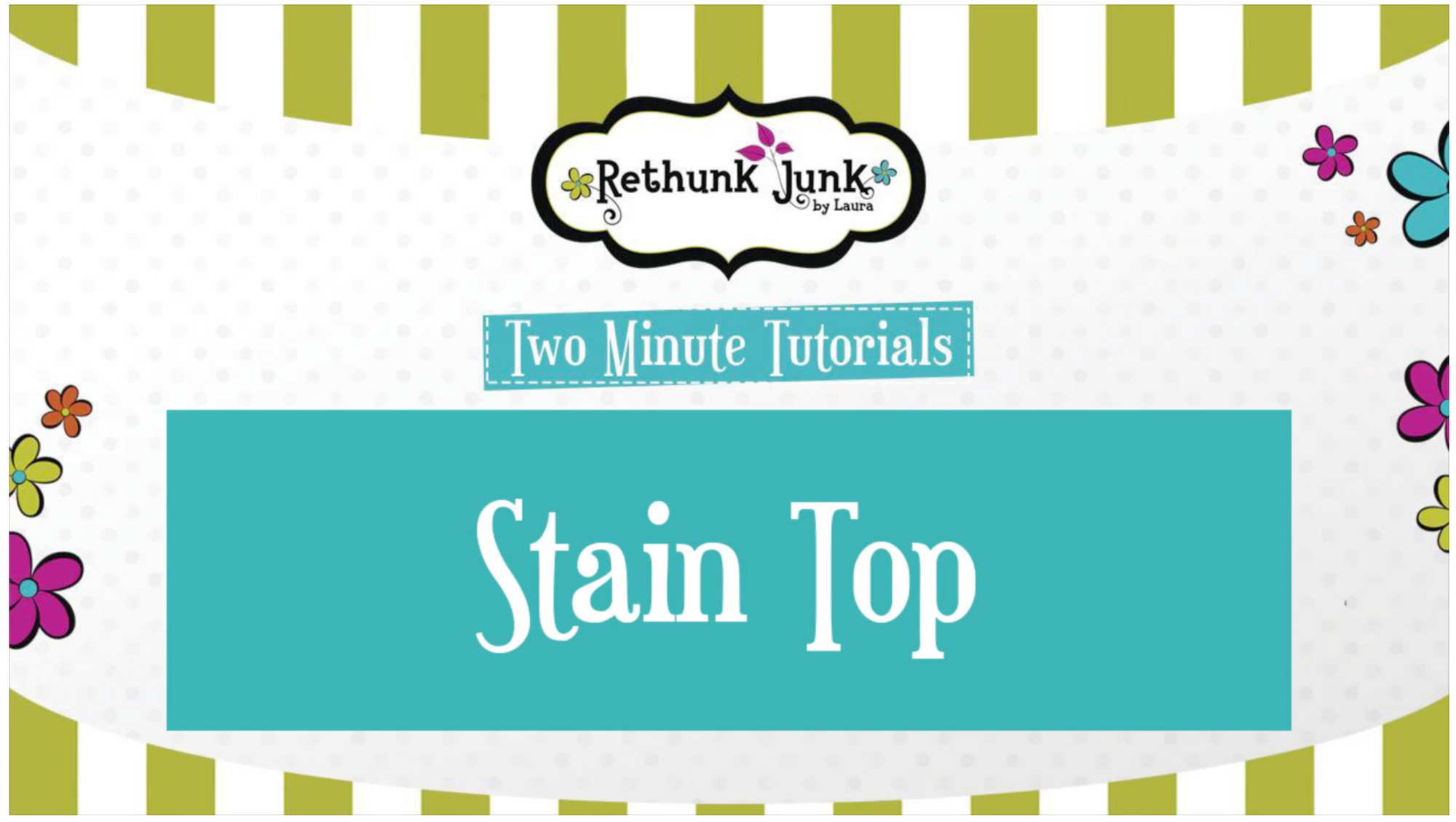 How to Video Tutorials for Rethunk Junk by Laura All-in-One Paint ...