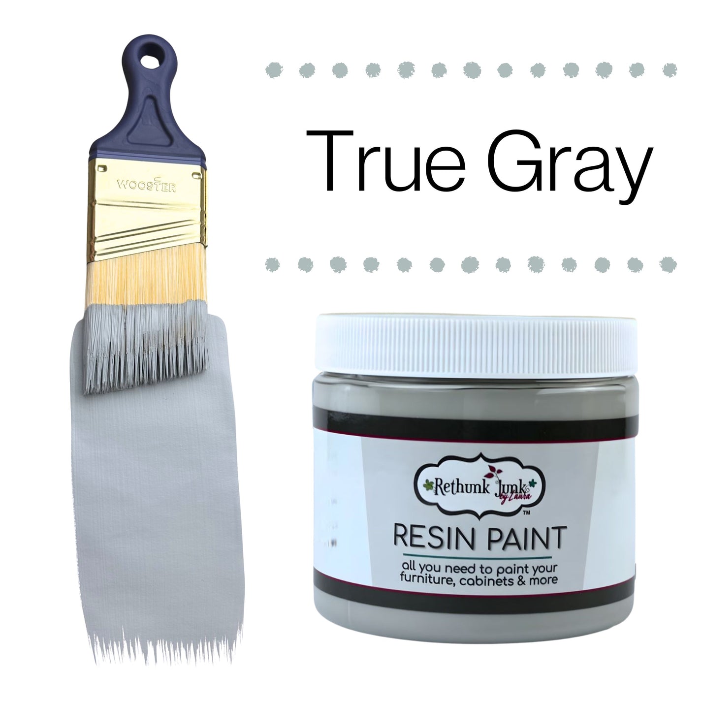 True Gray All-In-One Resin Paint for Furniture & Cabinets | Rethunk ...