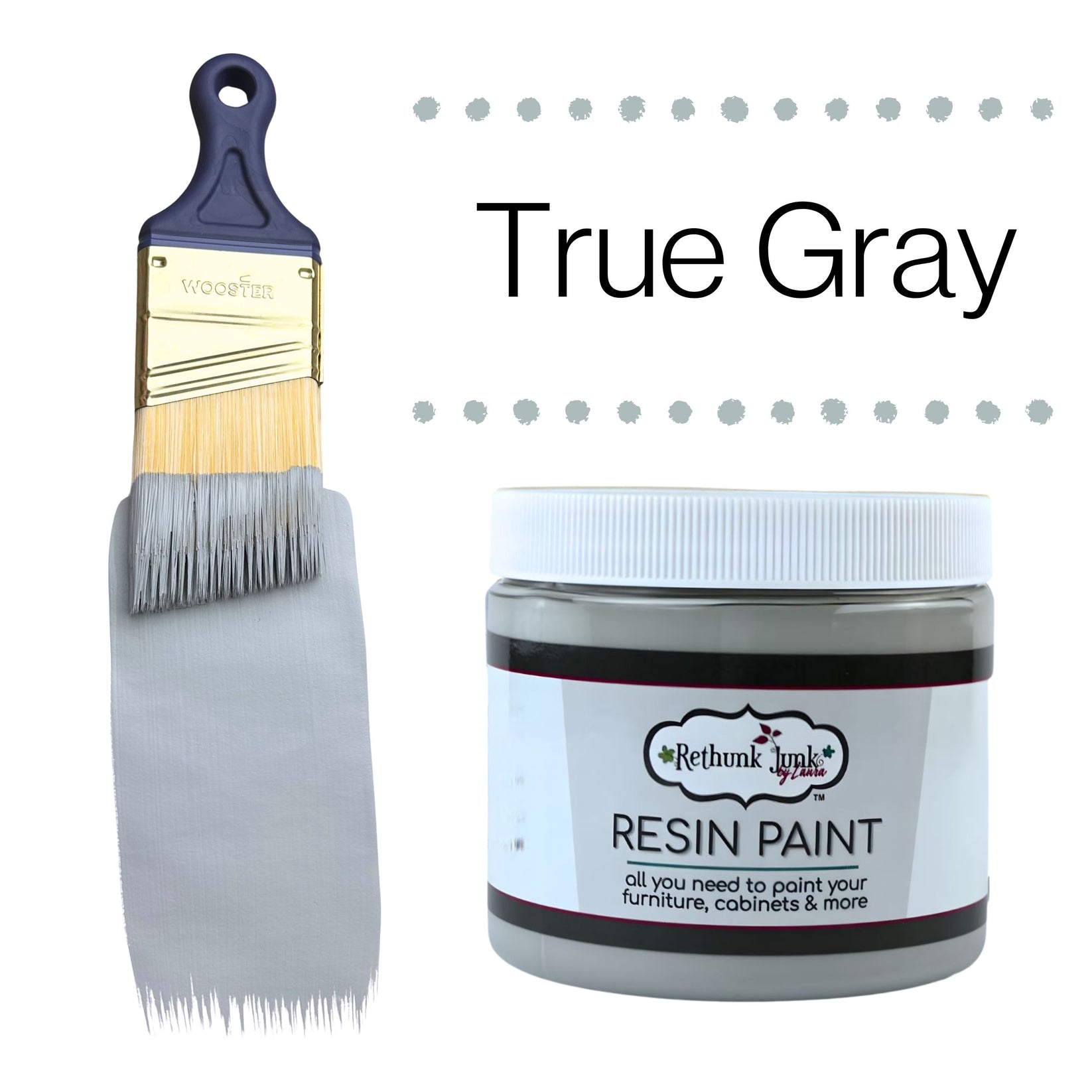 True Gray All-In-One Resin Paint for Furniture & Cabinets | Rethunk ...