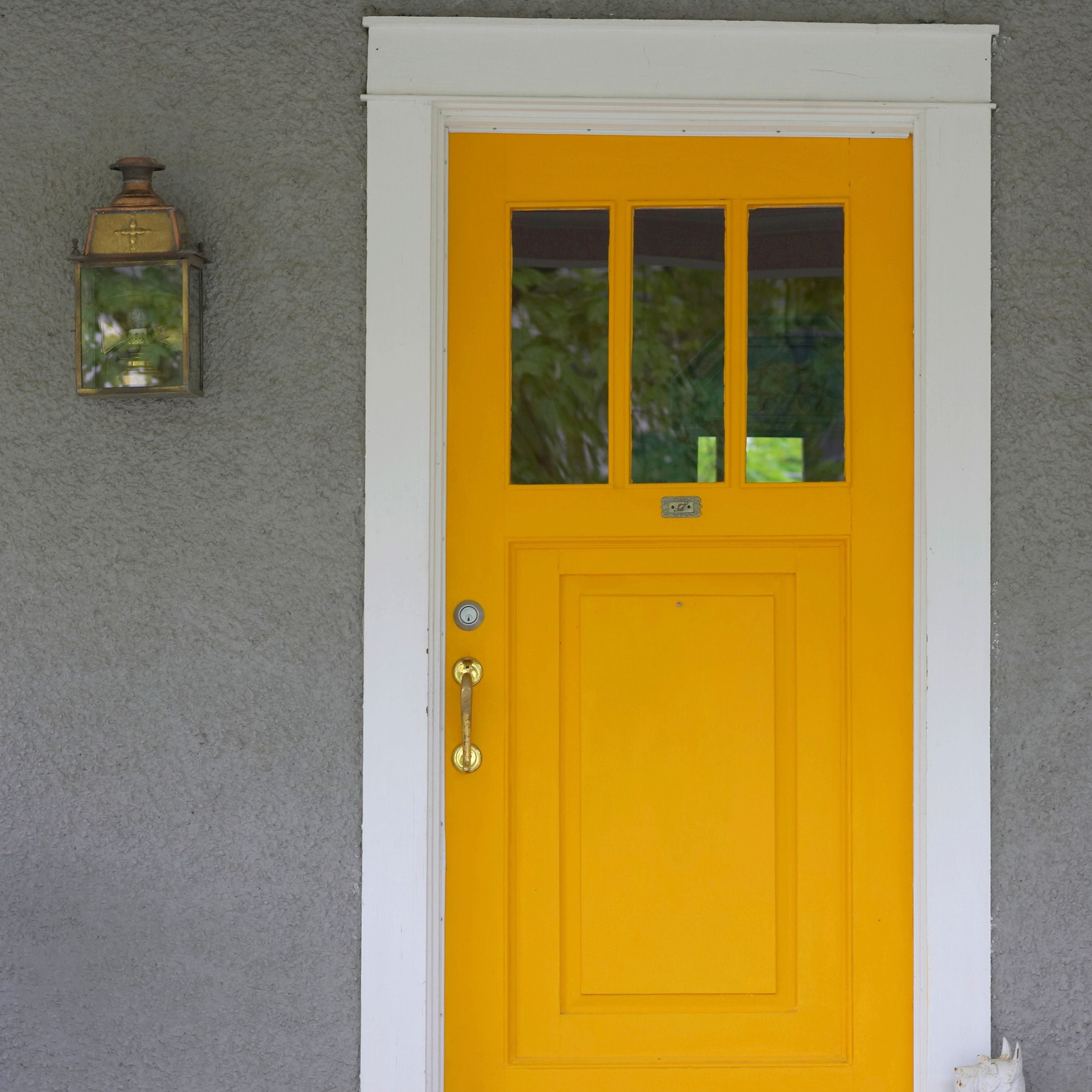 How to Paint My Front Door Rethunk Junk UV Fade Resistant Paint ...
